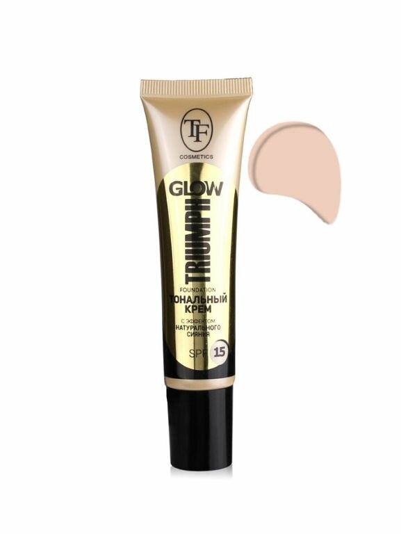TF cosmetics Тональный крем GLOW TRIUMPH FOUNDATION CTW22, тон 201 слоновая кость
