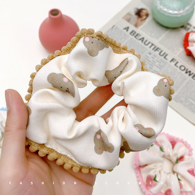 Кольцо для волос "Милый домашний медведь", кофейный цвет