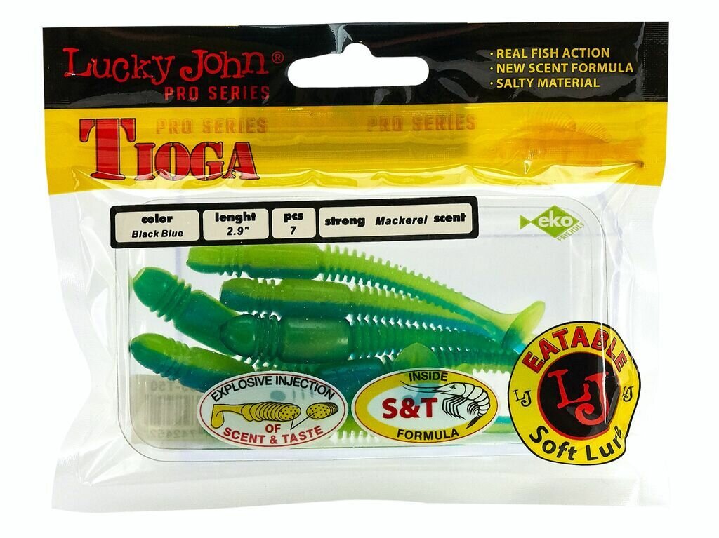 Приманки рыболовные силиконовые виброхвосты съедобные lucky john Pro Series TIOGA 3.9in (10.00)/T50 5шт. набор снастей для зимней и летней рыбалки резиновые рыбки, искусственные наживки