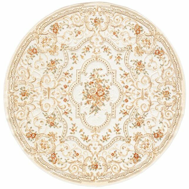 Ковер бельгийский Круглый на пол 200х200 см классический ворс 6 мм 113722 Kover-Russia