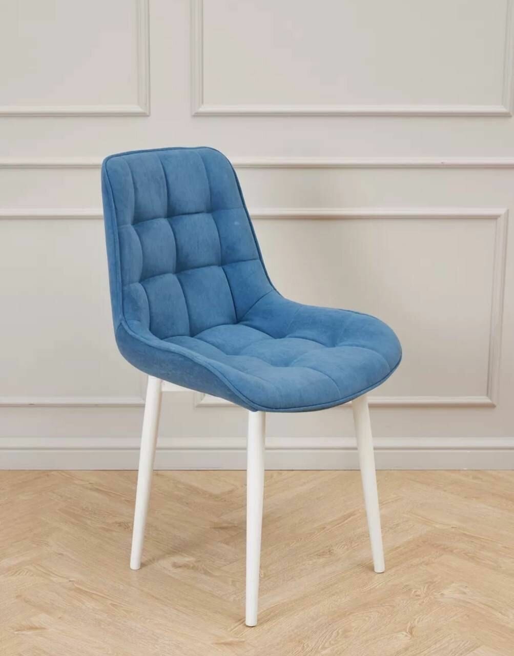 Стулья для кухни с поворотным механизмом Румба Avlov Mebel голубые 2шт