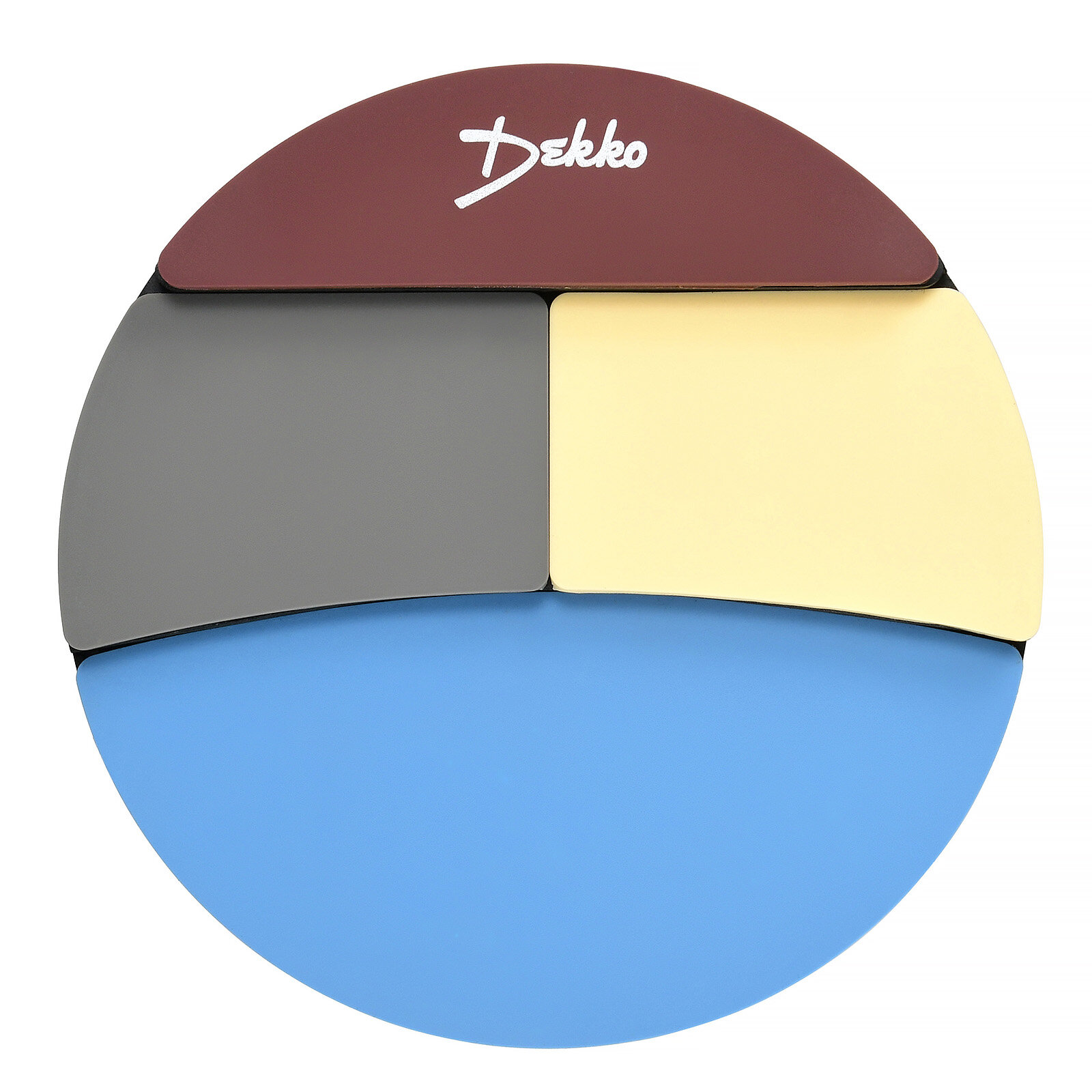 Тренировочный мультизонный пэд для барабанщика DEKKO PD4-12 BR 12" (30,5 см) односторонний