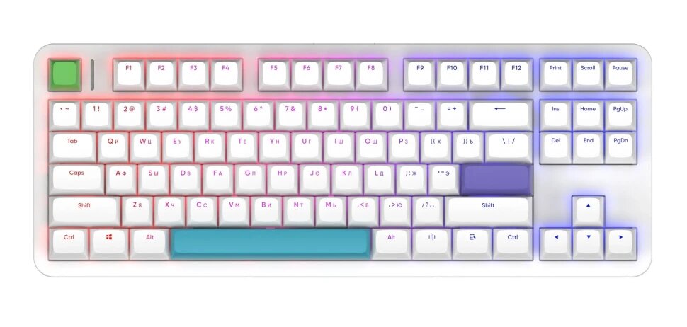 Клавиатура проводная Red Square Alumix TKL Simple White [RSQ-20050]