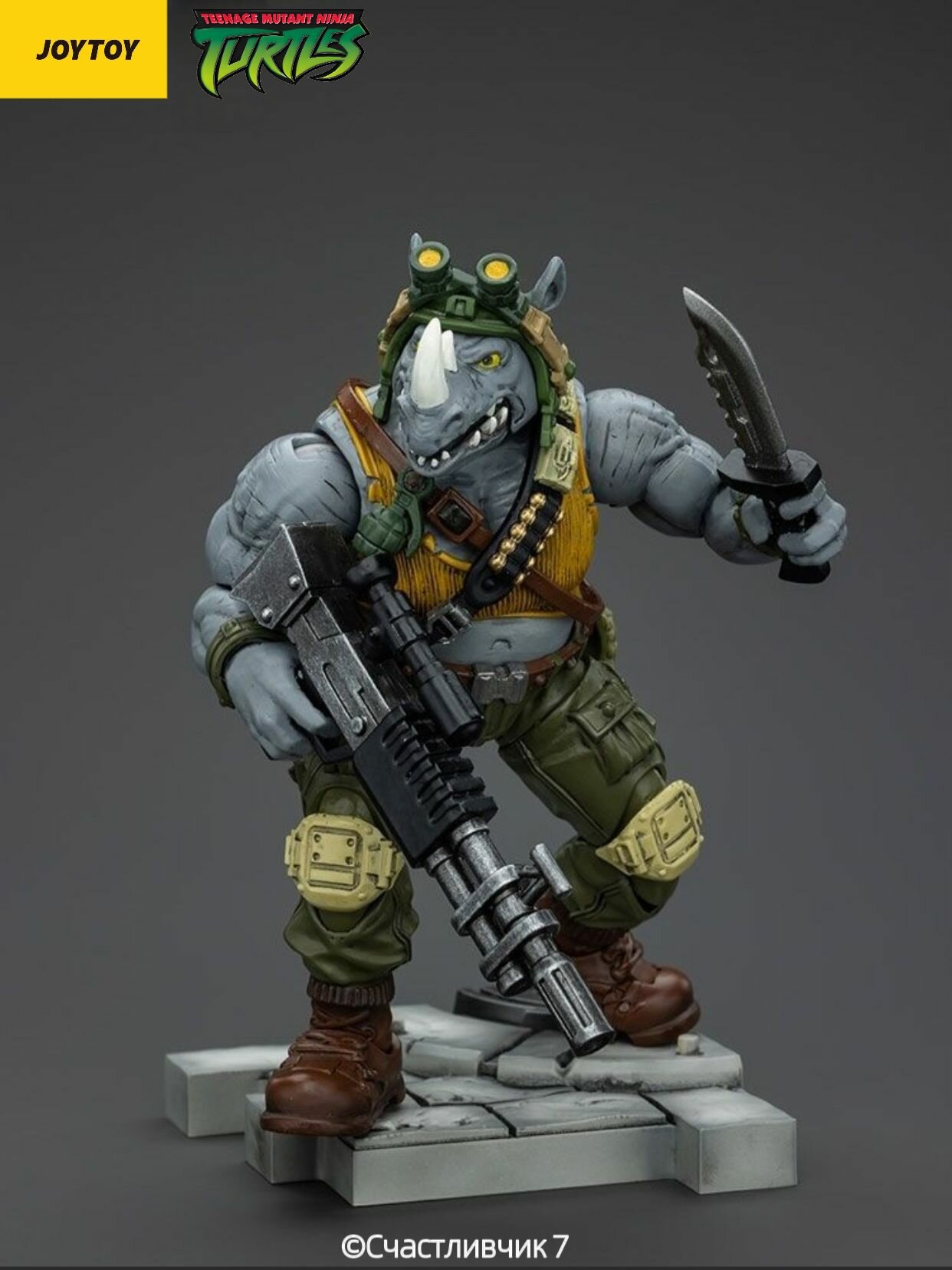 JOYTOY Фигурка "Teenage Mutant Ninja Turtles", TMNT Фигурка , Rocksteady,11.5cm