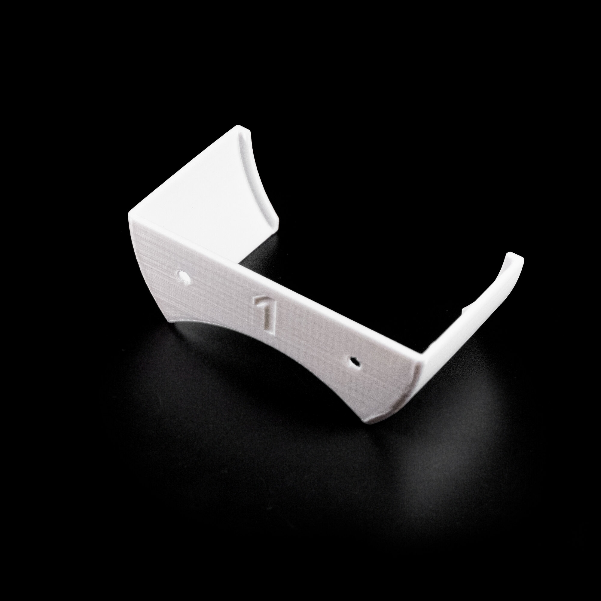 Настенный кронштейн для фронтальной установки Яндекс станций (Яндекс-Алиса) mini1, 3D печать, белый