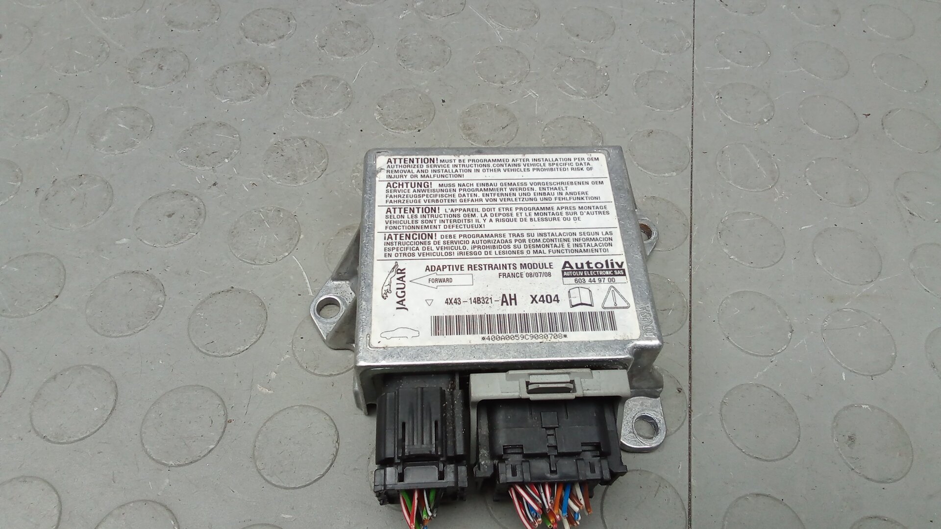 Блок управления airbag JAGUAR X-TYPE, Номер 603449700, 4x4314b321ah