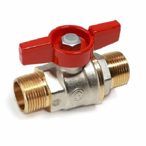 Кран шаровой Giacomini Dado полнопроходной 1/2" НР-НР бабочка (R913X023)