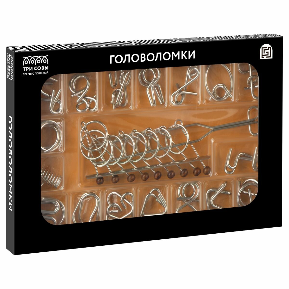 Набор металлических головоломок Три Совы, 18шт, картонная коробка (PM15_17703)