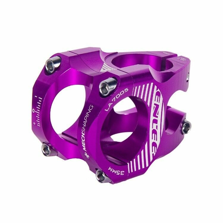 Вынос руля Enlee MTB XR-350, CNC алюминиевый, R:0, L:35mm, D:31.8, пурпурный