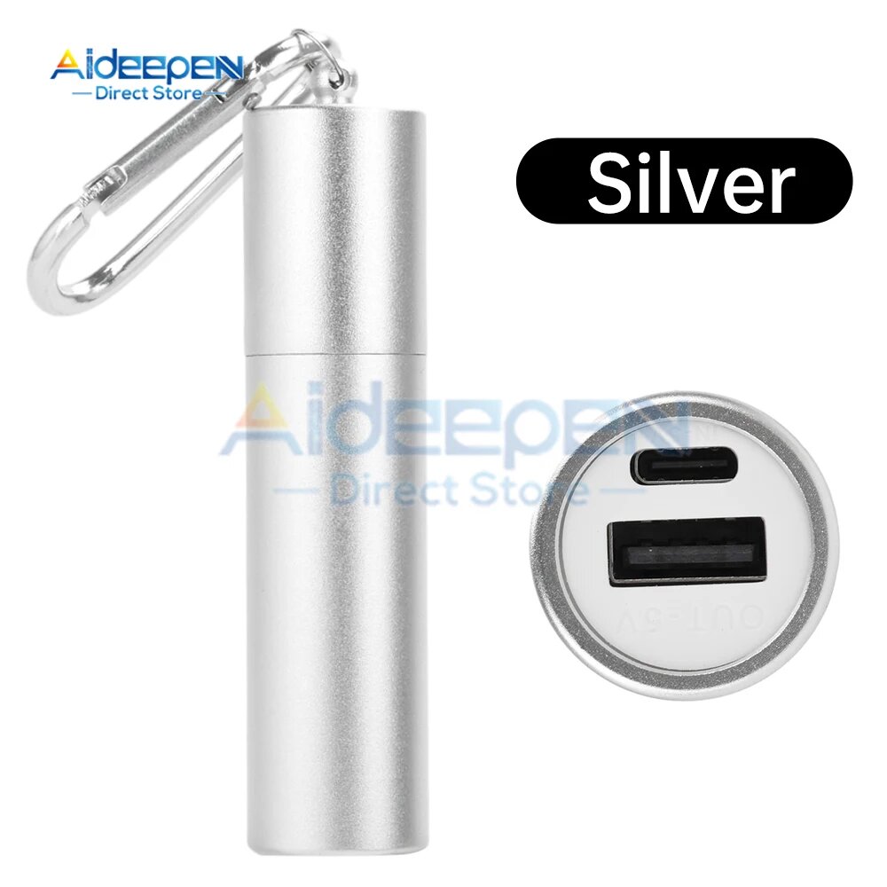 Aideepen Power Bank Case, серебристый