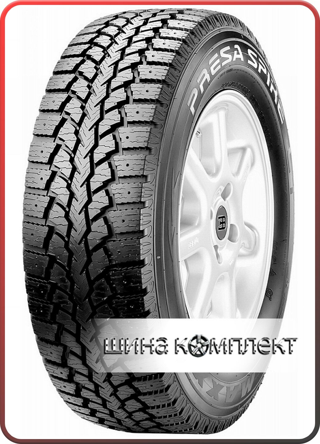 Автомобильная шина Maxxis MA-SLW Presa Spike 195/70 R15C 104/102Q зимняя шип