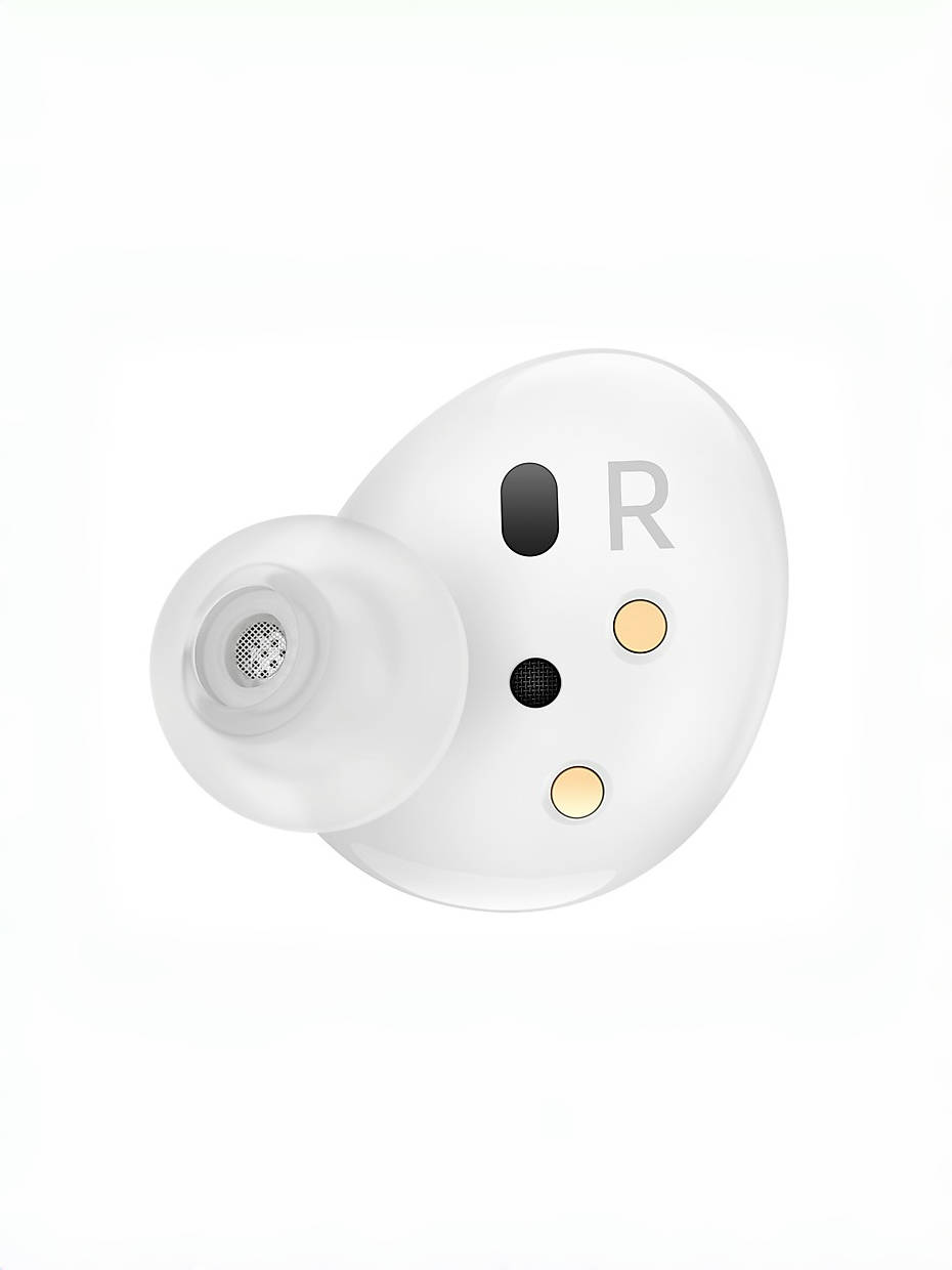 Правый нayшник Samsung Galaxy buds 2 бeлый c aмбyшopoй cpeднero paзмepa "M"