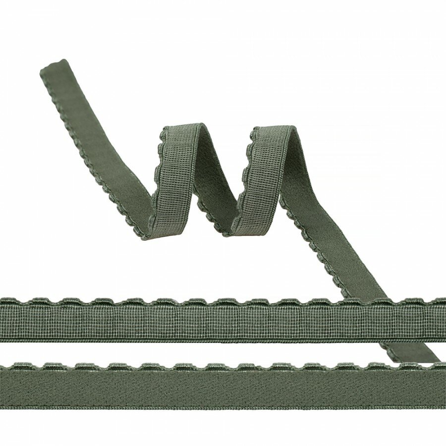 Резинка TBY бельевая (отделочная) ЕТ-1 12мм цв. S567 хаки уп. 50 м упак (50 м)