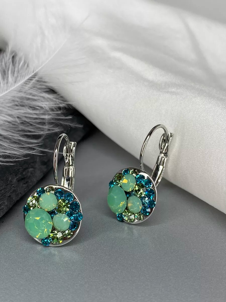 Серьги, кристаллы Swarovski