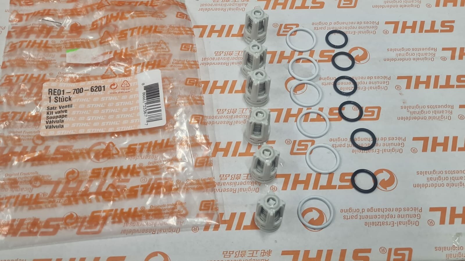 Набор клапанов для мойки STIHL RE 150,170 PLUS Оригинал! арт RE017006201