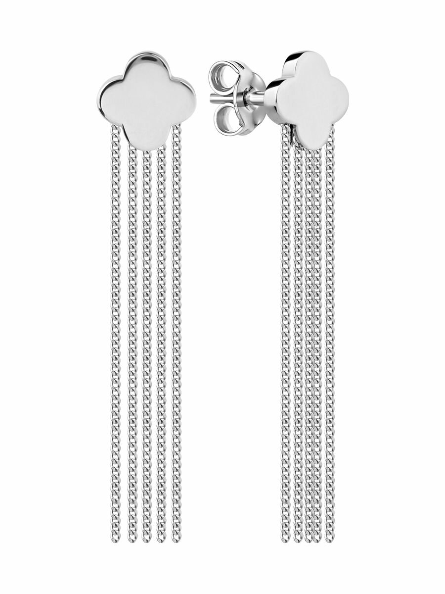 Серьги пусеты, серебро, 925 проба