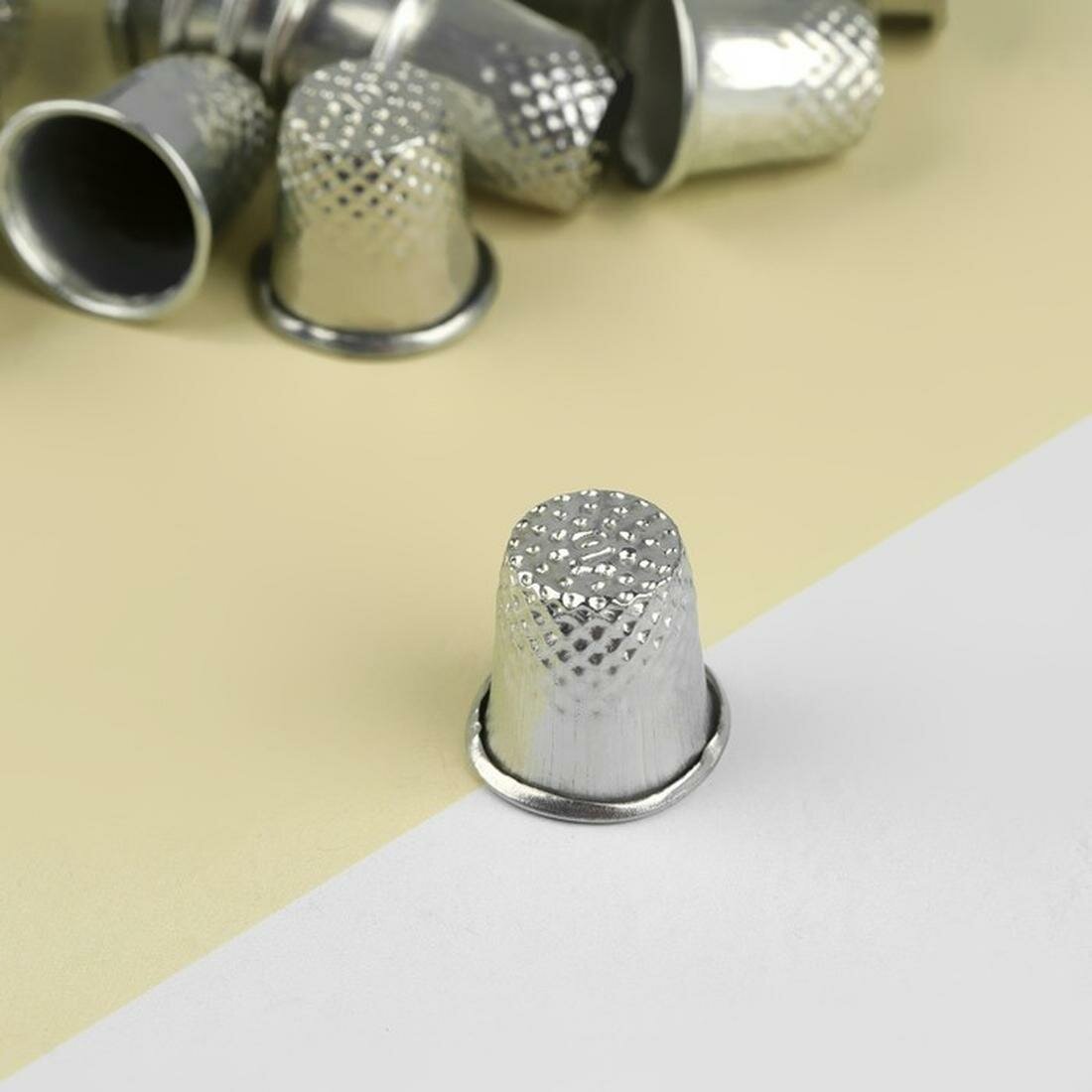 Напёрстки Арт Узор, d = 16 мм, комплект 25 шт, цвет серебристый