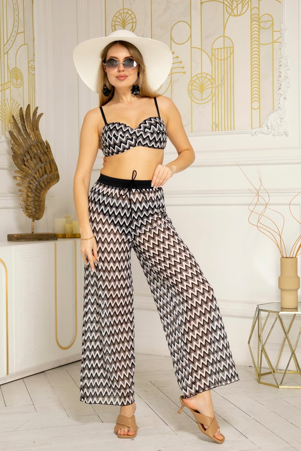 Брюки палаццо