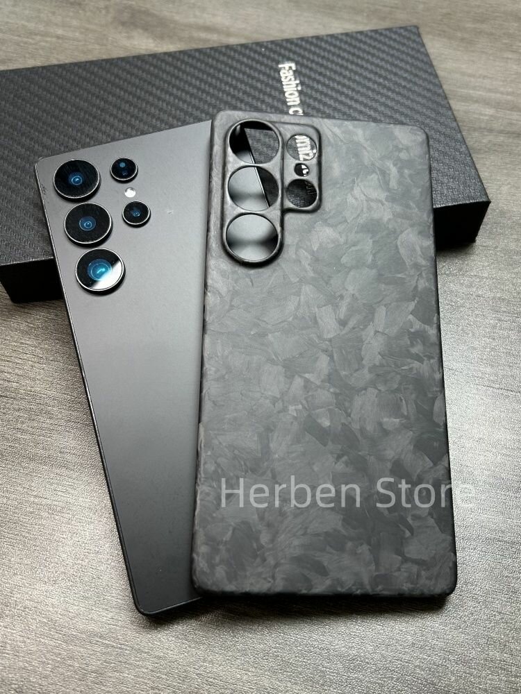 Реальный углеродный чехол для Samsung Galaxy S25 Ultra Kevlar, роскошный углеродный волокно ультра-легкий ультра-тонкий защитный чехол