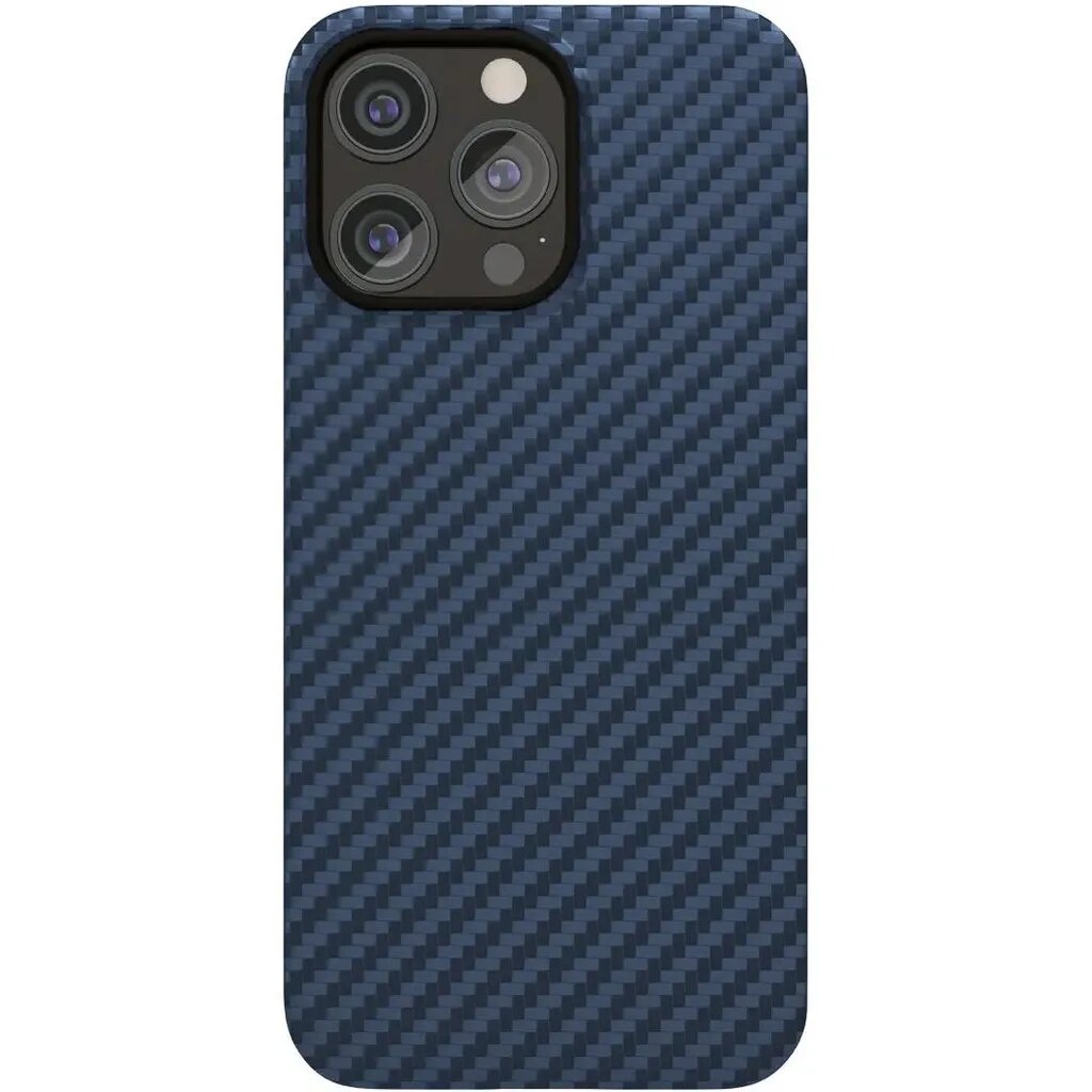 Чехол (клип-кейс) VLP Kevlar Case, для Apple iPhone 15 Pro, темно-синий [1058008]