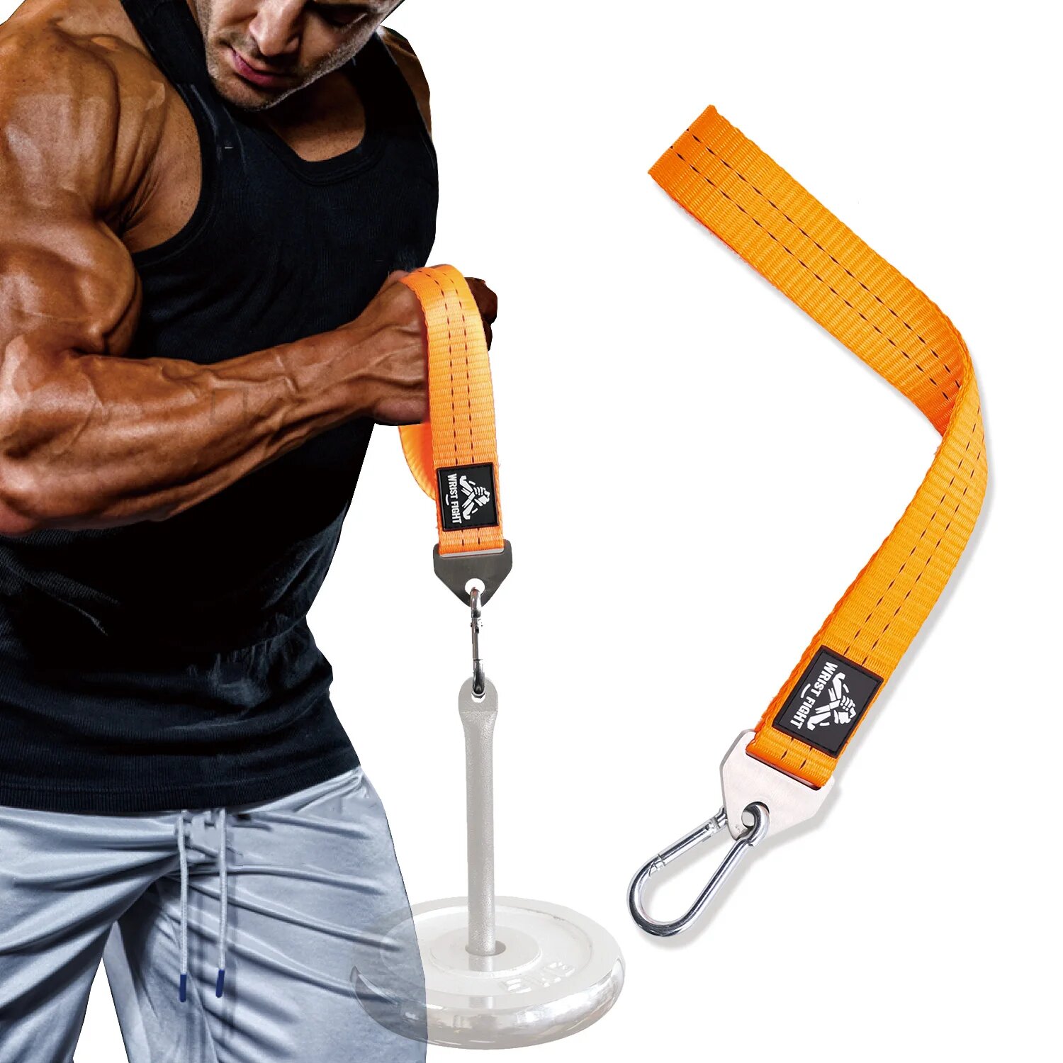 Тренировочный ремень для армрестлинга Wrist orange