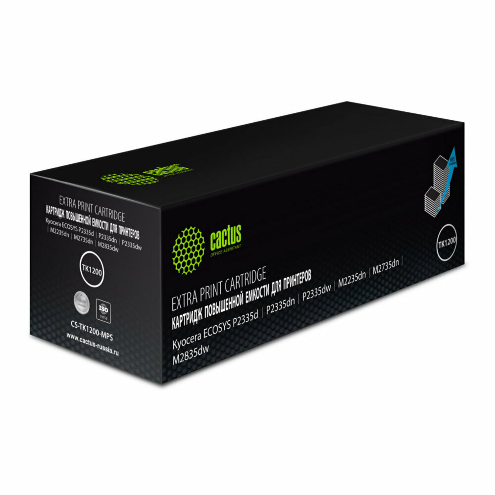 Картридж лазерный CACTUS CS-TK1200-MPS черный ((11000стр.) для Kyocera Ecosys P2335d/P2335dn/P2335dw) (CS-TK1200-MPS)