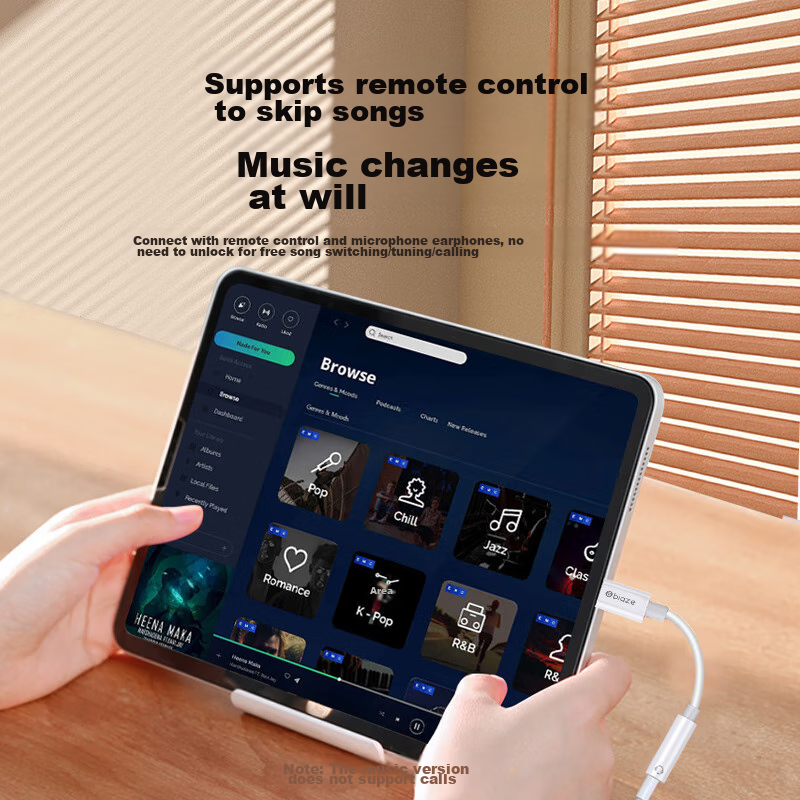 Biaze, Apple Earphone Adapter Cable, Lightning to 3.5mm Headphone Converter, Suitable for IPhone 14/13/12/Pro/Xs, Audio Conversion Adapter Interface