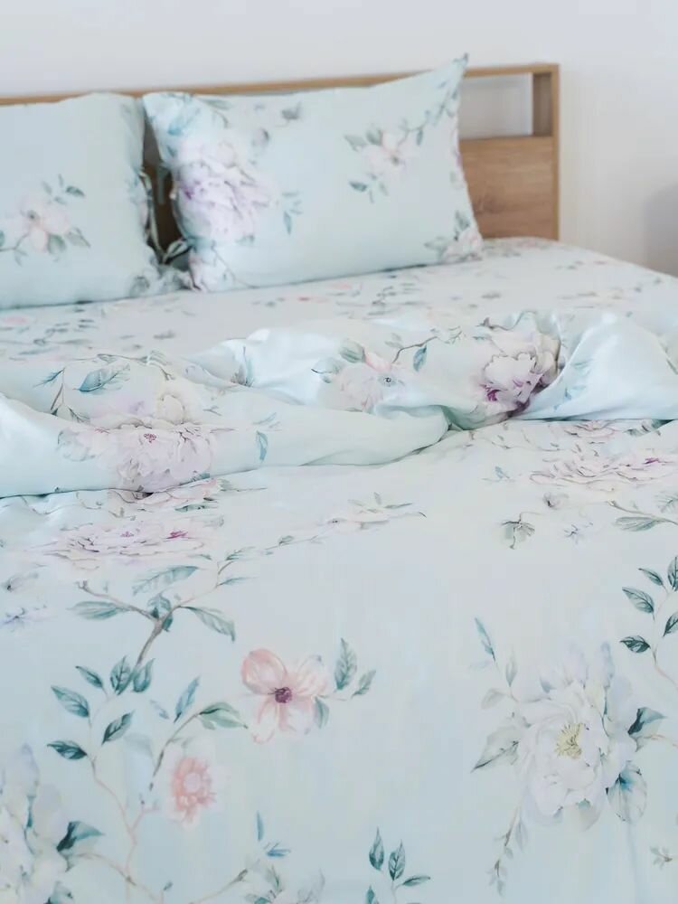 Постельное белье 1,5 спальное сатин 150х200 намуа (платтмал PLATTMAL) икеа