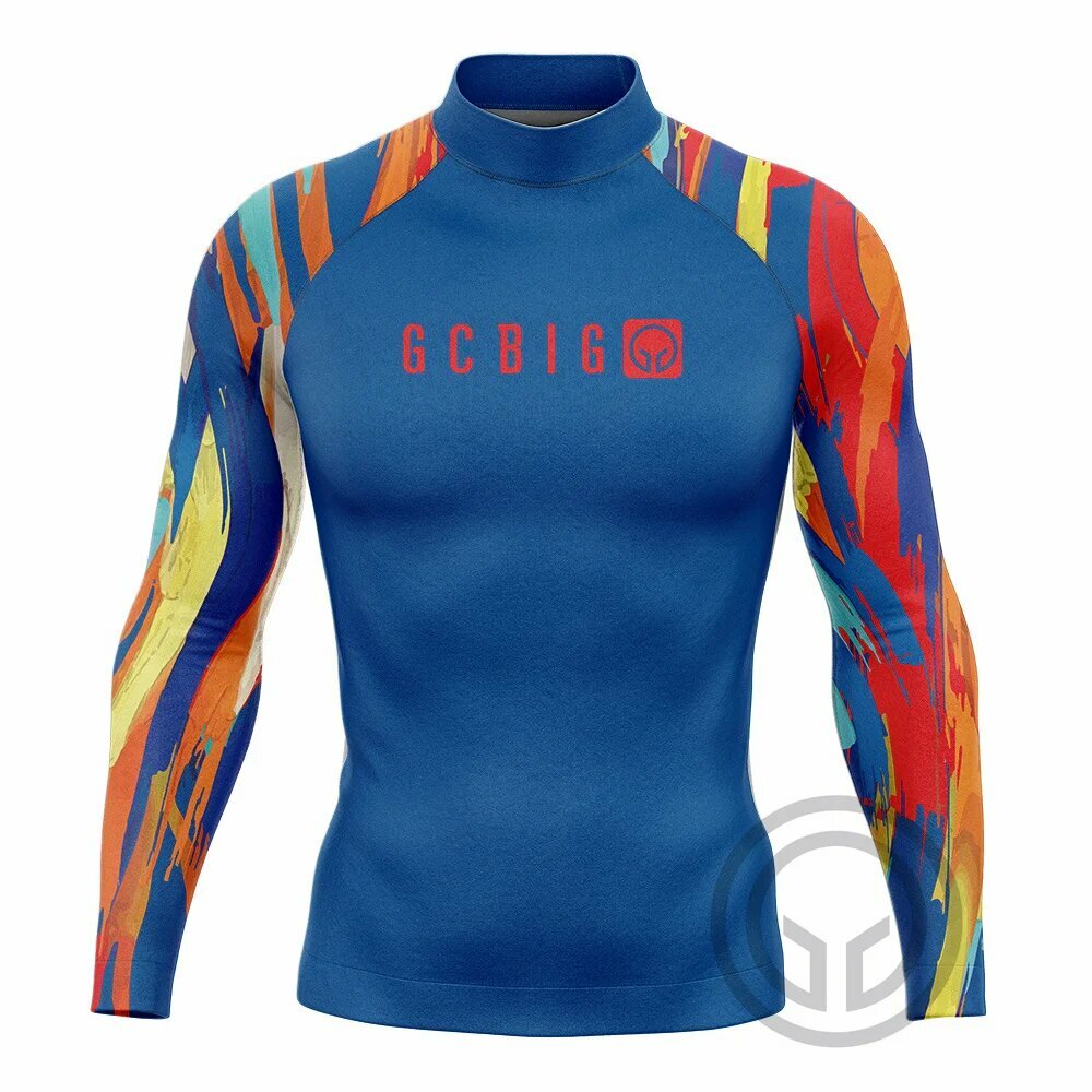 Мужская футболка для серфинга, плавания, XXL, Синий, Color: 6