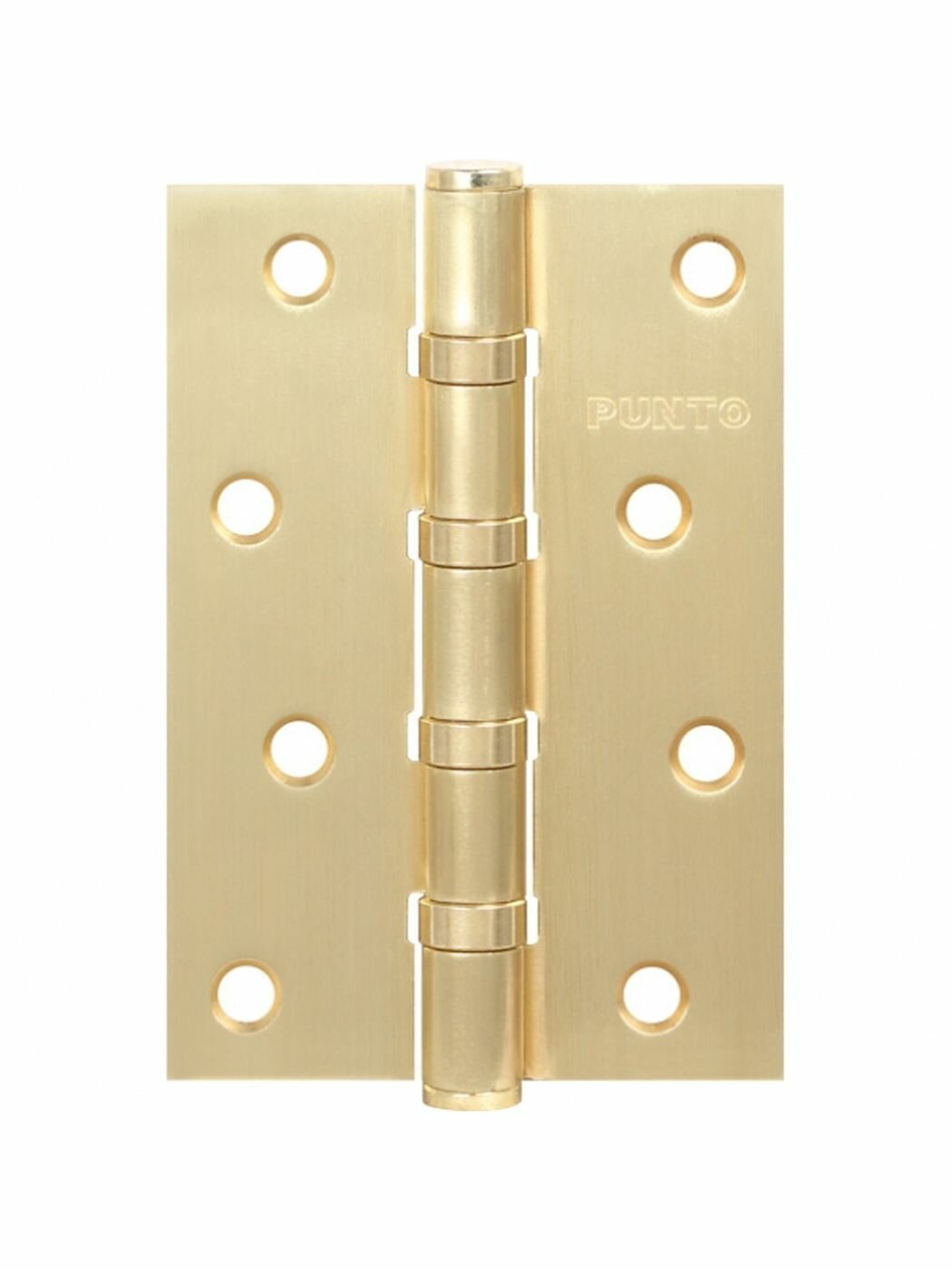 Комплект 10 шт. - Петля дверная универсальная стальная Punto 4B 100х70х2.5 PB латунь