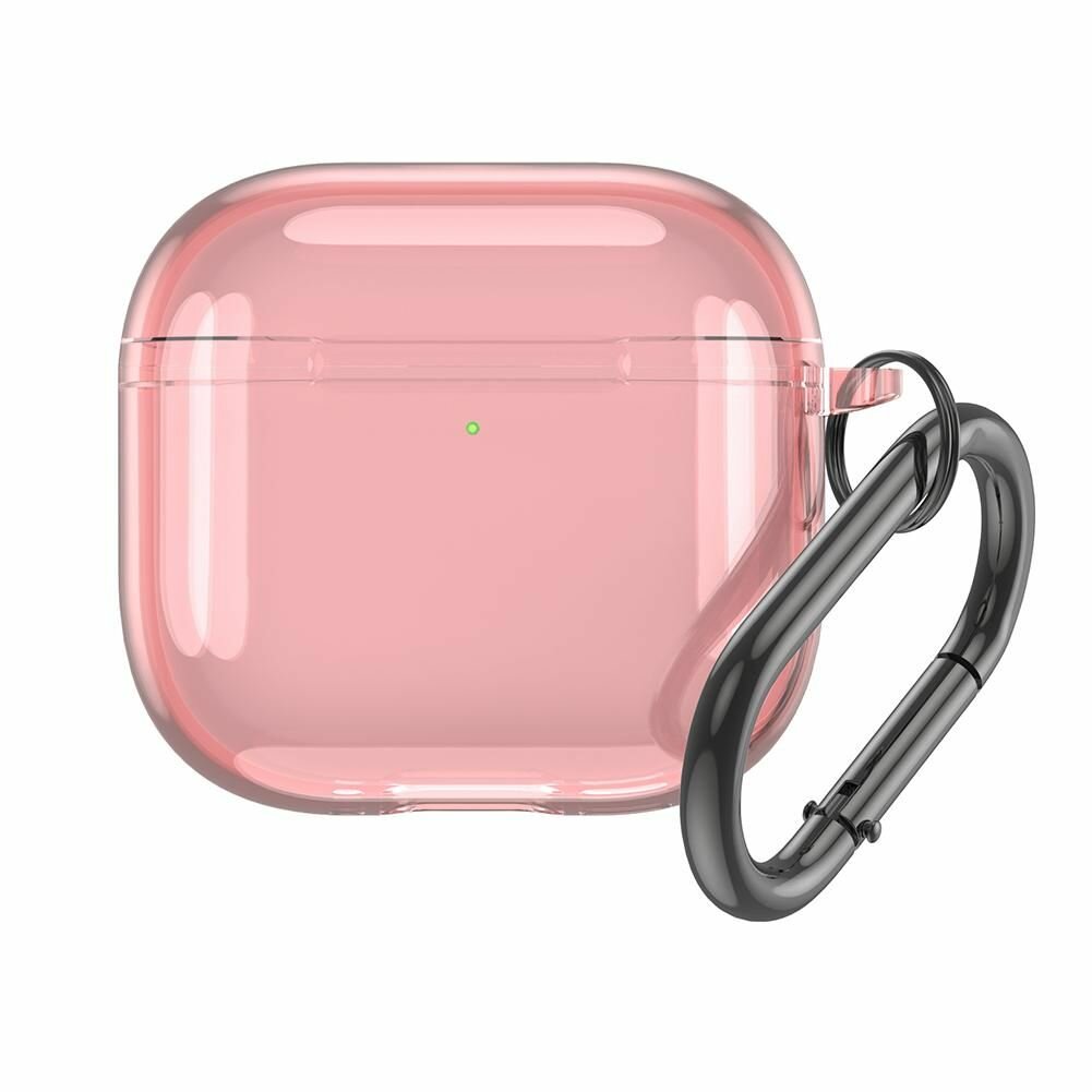 Для airpods 4 прозрачный простой пылезащитный силиконовый защитный чехол для наушников/поставляется с брелком для защиты от потери