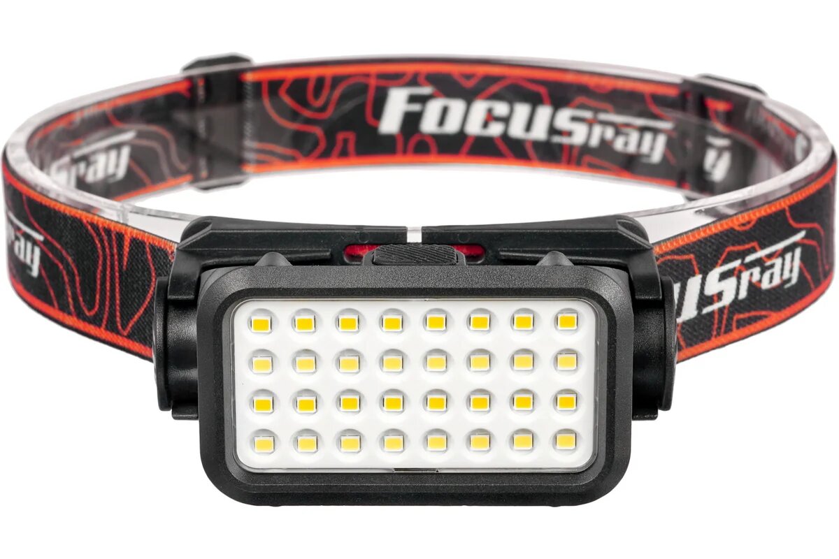 Focusray Налобный аккумуляторный фонарь 1303 встроенный акб.18650 1200 мАh 3,7V, индикатор зарядки, 3W COB 890149
