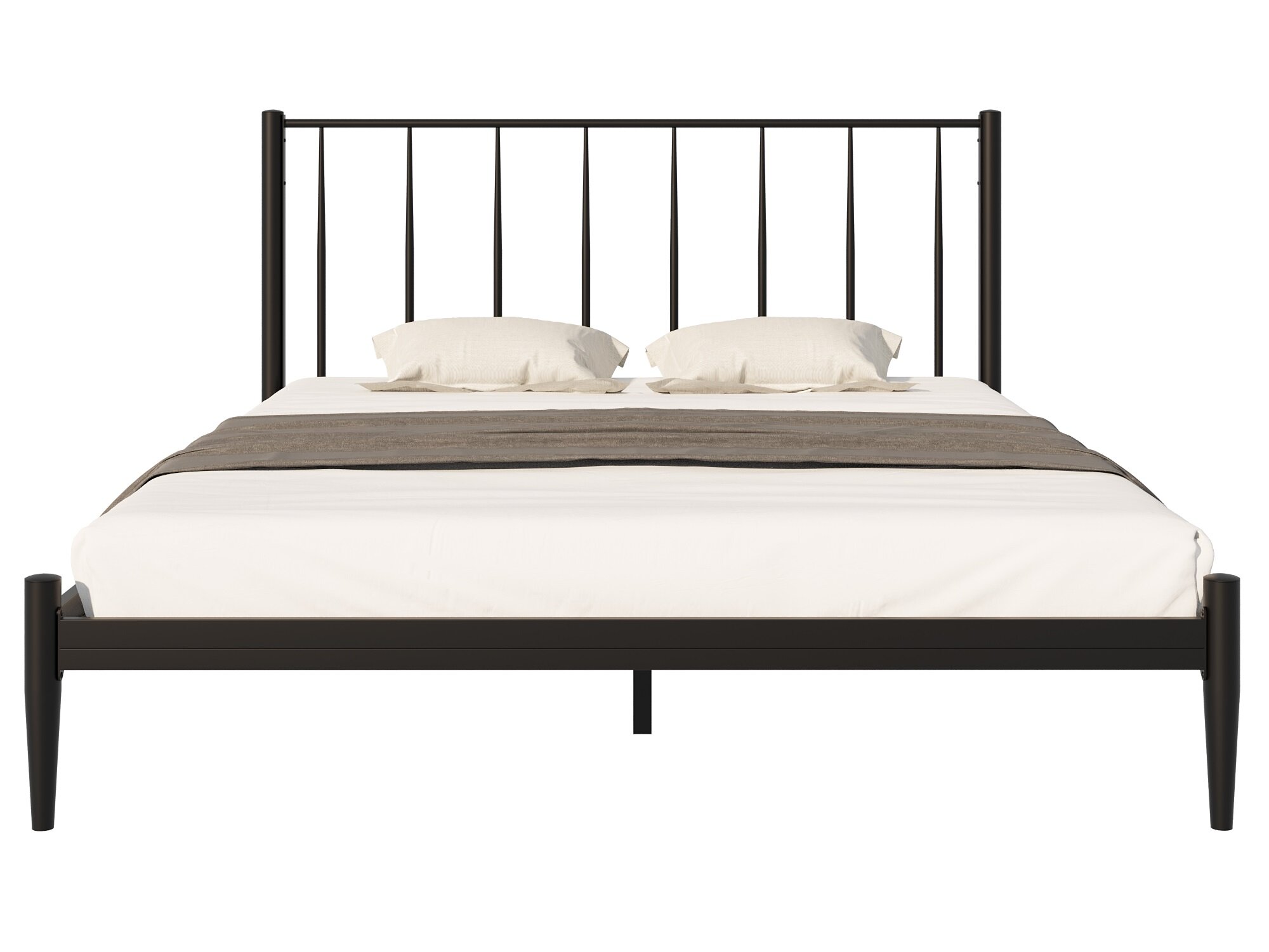 Кровать Форвард КМД 26 Бриз 140 Черный Размеры: Высота 1020мм Глубина 2010мм Ширина 1480мм