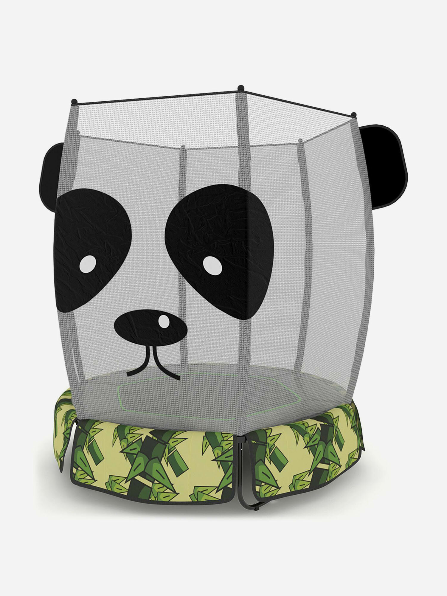 Батут Unix Line "Panda", детский, 36 пружин, 140x140x162 см, защитная сетка