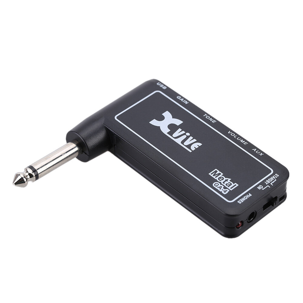 Xvive GA4 Metal Mini Портативный перезаряжаемый электрогитарный усилитель для наушников