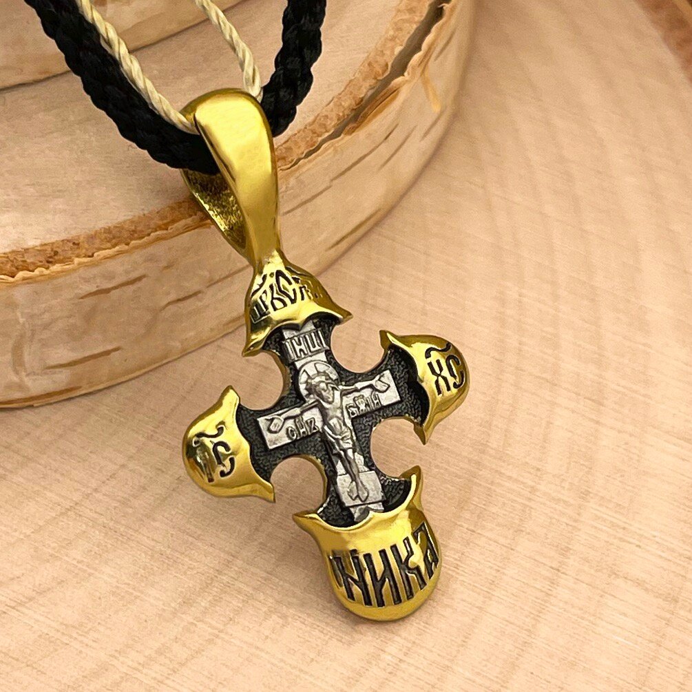 Чётки Русские Мастерские, серебро, 925 проба, золочение, чернение, родирование