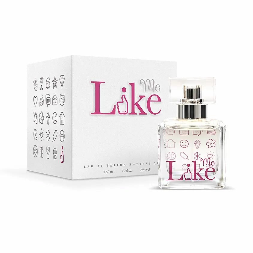 Парфюмерная вода Genty Like Me, женская, аромат летнего праздника, 50 мл