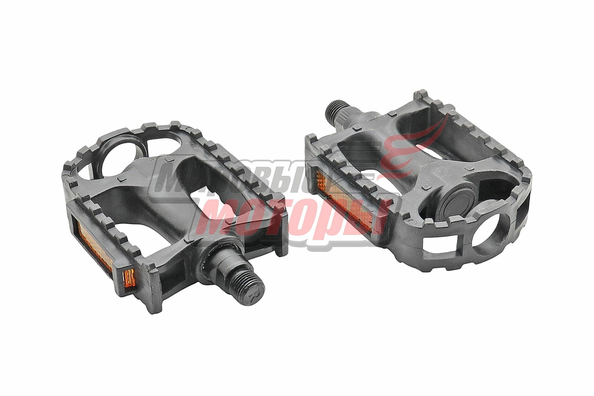 Педали пластик. FP-806B (пара) резьба 9/16 "стелс"