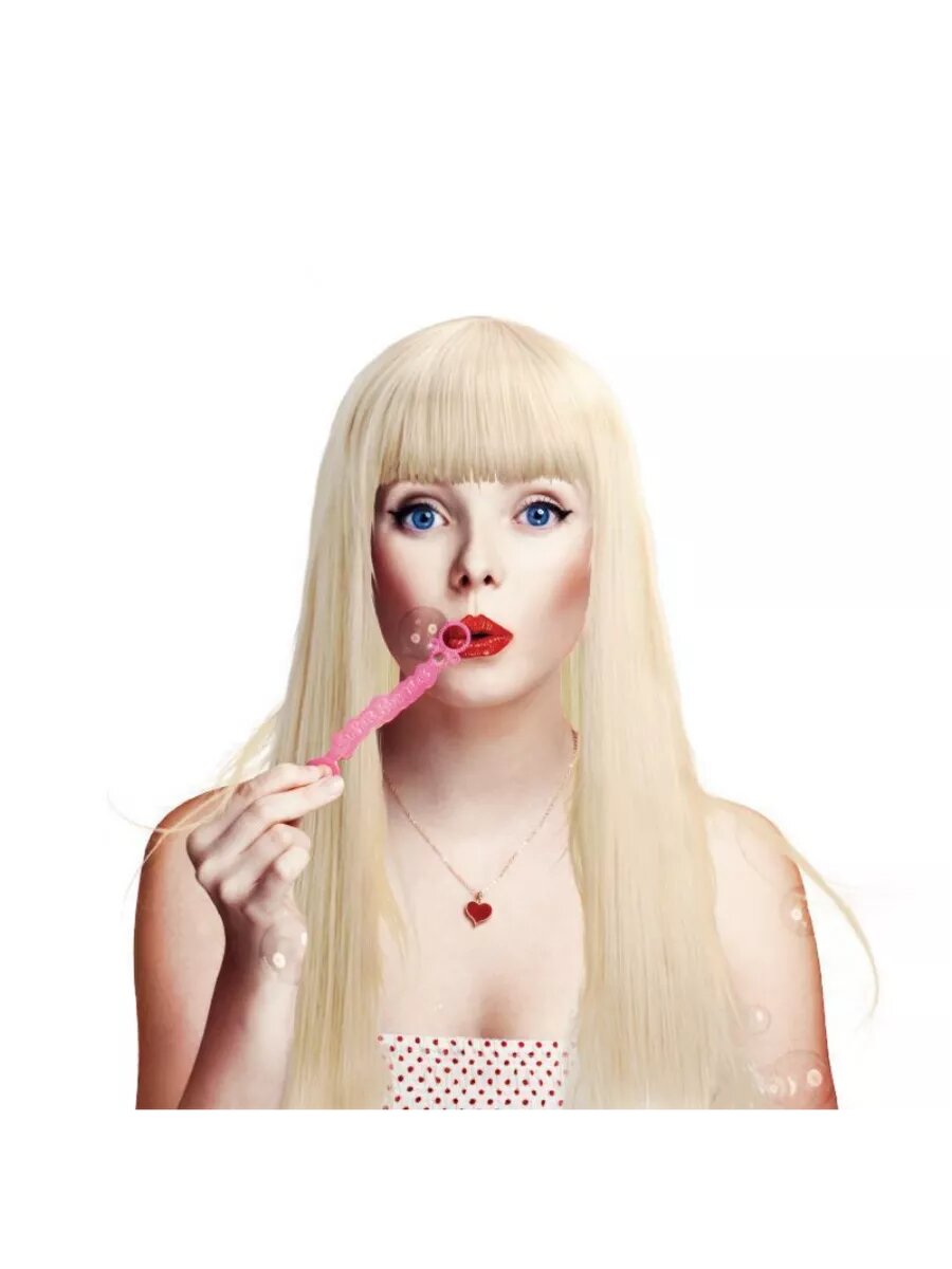 Парик "Медиум" Блондинка (175 г) / веселуха