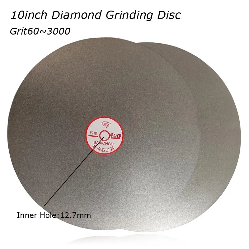 1 шт, 10 дюймов, 250 мм, односторонние алмазные абразивные шлифовальные диски inner hole-25mm, 120