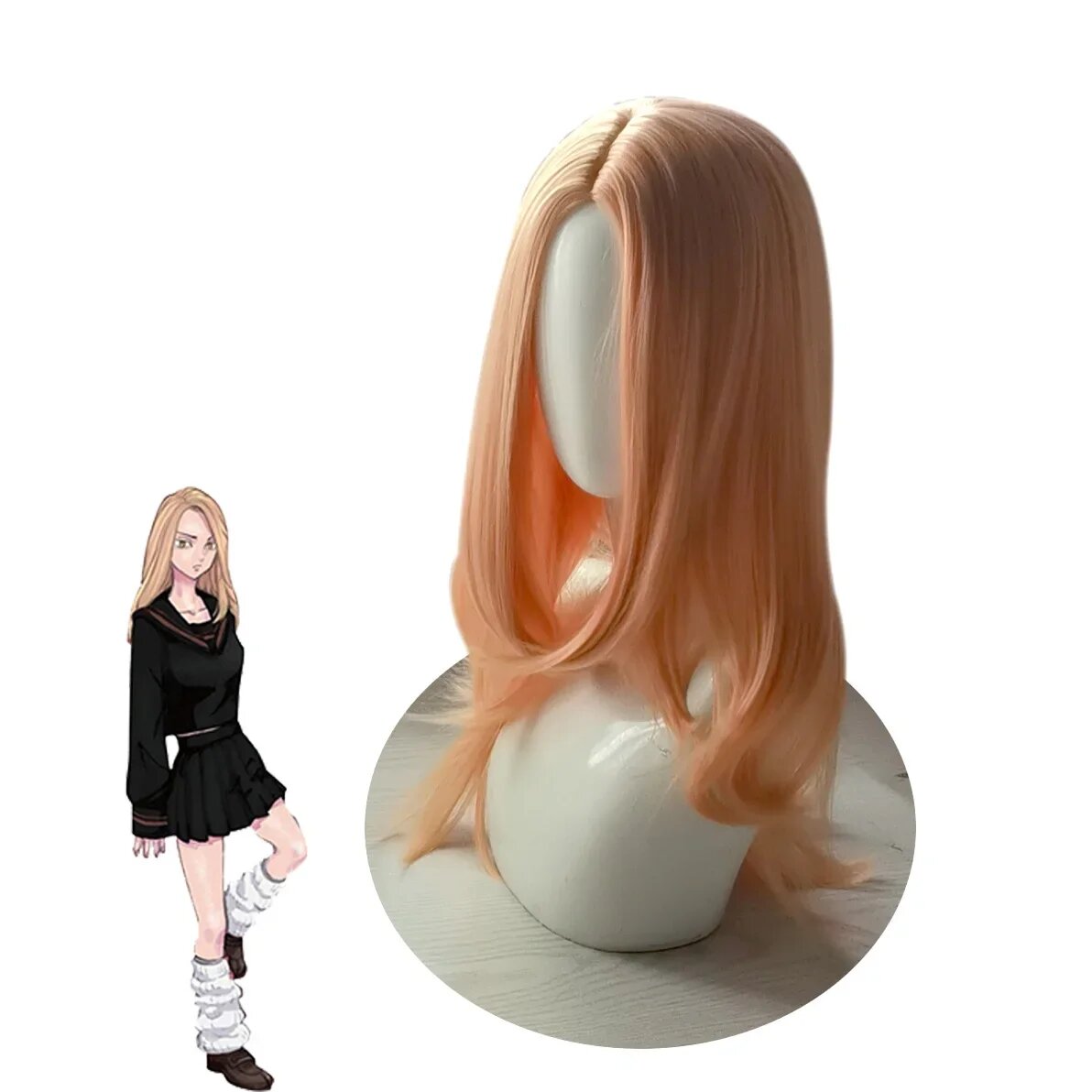 Yuzuha Shiba Косплей костюм для женщин из полиэстера L, only wig