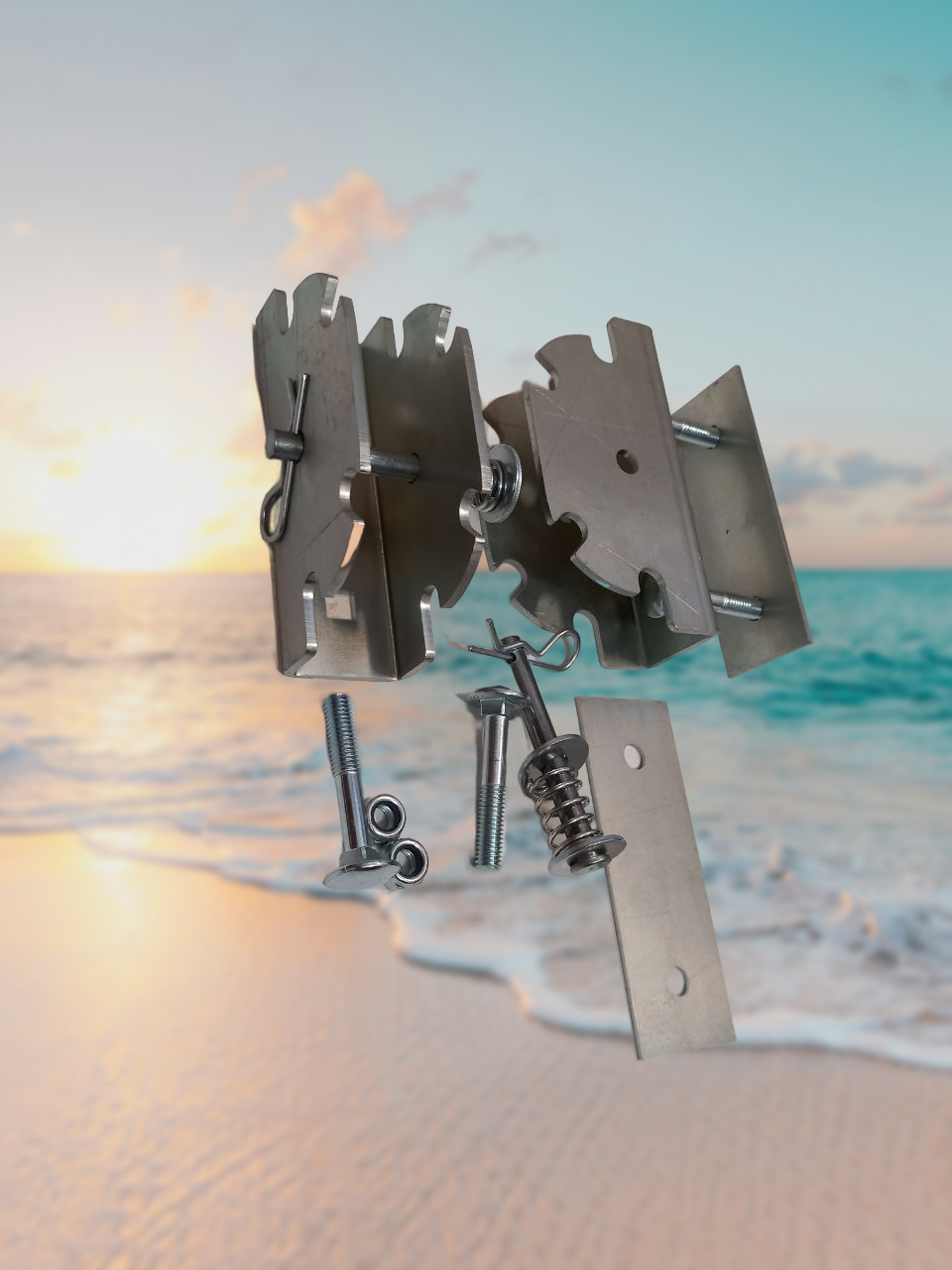 Комплект кронштейнов Экстра Люкс для перекидных транцевых колёс