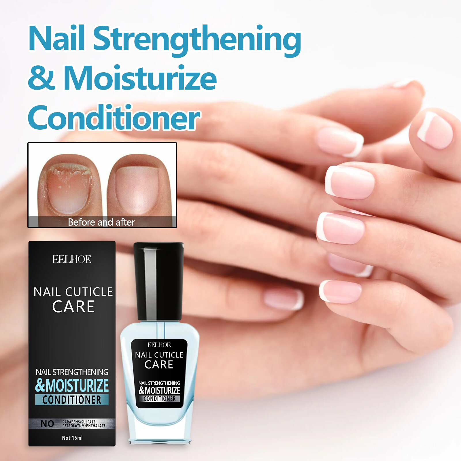 Жидкость для восстановления ногтей лечит онихомикоз рук и ног, гнилые ногти, утолщающиеся ногти на ногах, очищающую и осветляющую жидкость для ухода за ногтями