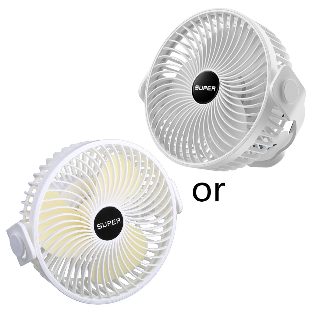 1200 мАч Кемпинг Вентилятор 3-Ступенчатый Подвесной Вентилятор Перезаряжаемый 7,3 "Палатка Вентилятор для Лета