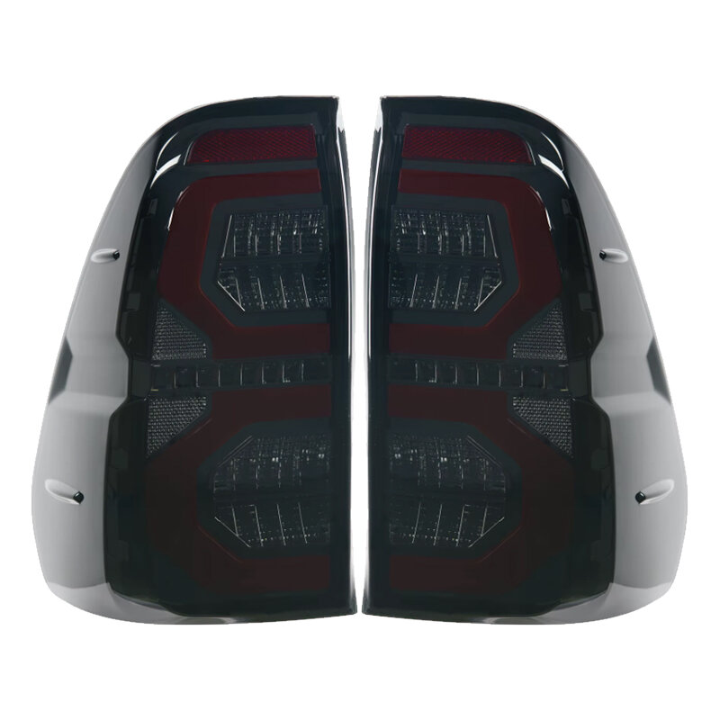 Задние Фары Toyota Hilux Vigo Led Светофор 2015-2021, Прозрачные. Цена за:1 комплект арт. 1601270311883