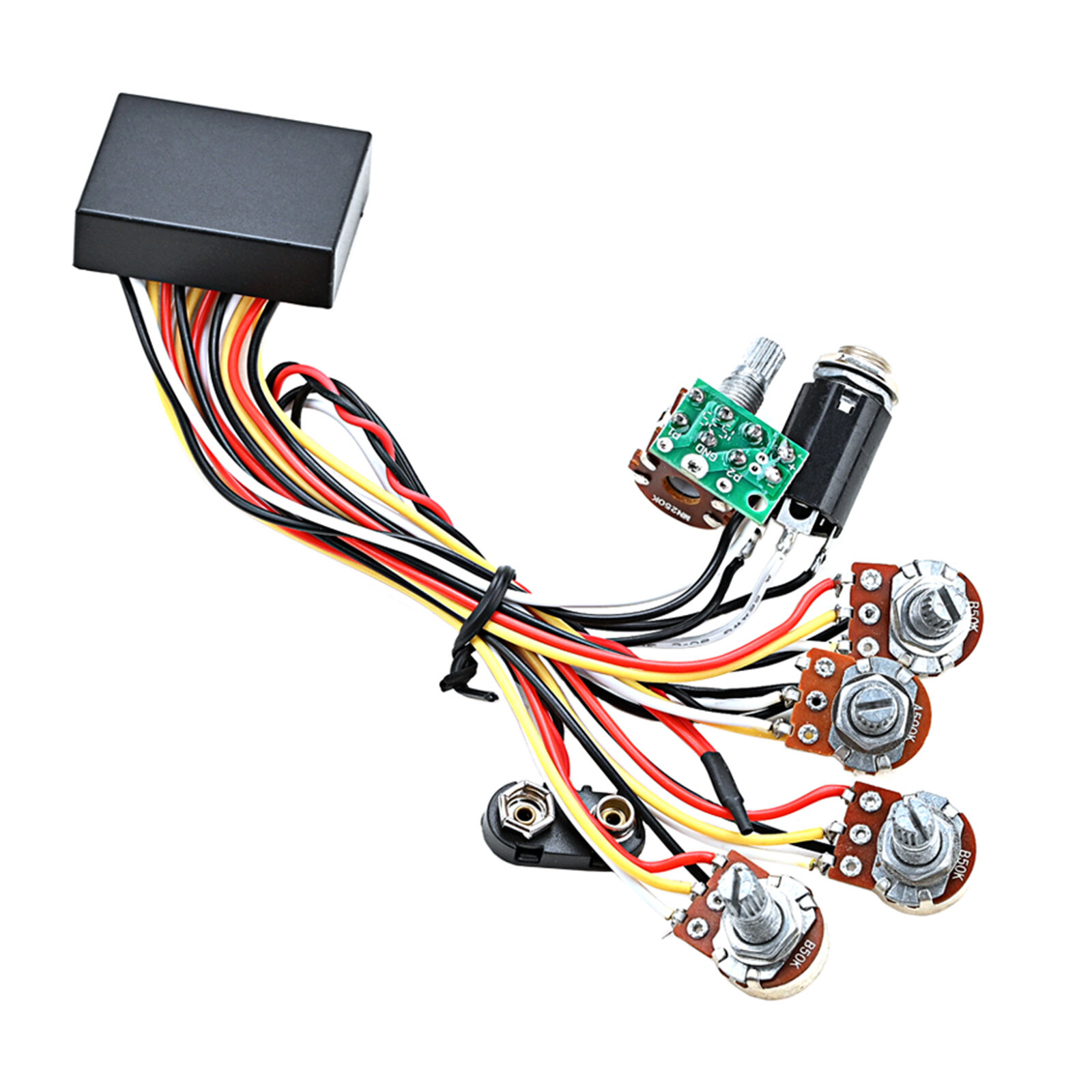 Активный Пассивный Предусилитель басов, Звукосниматель Гитарных Басов, 3-Полосный Активный Эквалайзер, Схема Предусилителя и Регулятор Тембра с Фитингами