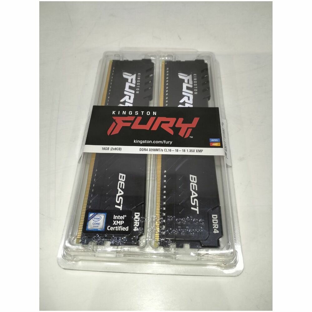 Оперативная память Kingston KF432C16BBK2/16