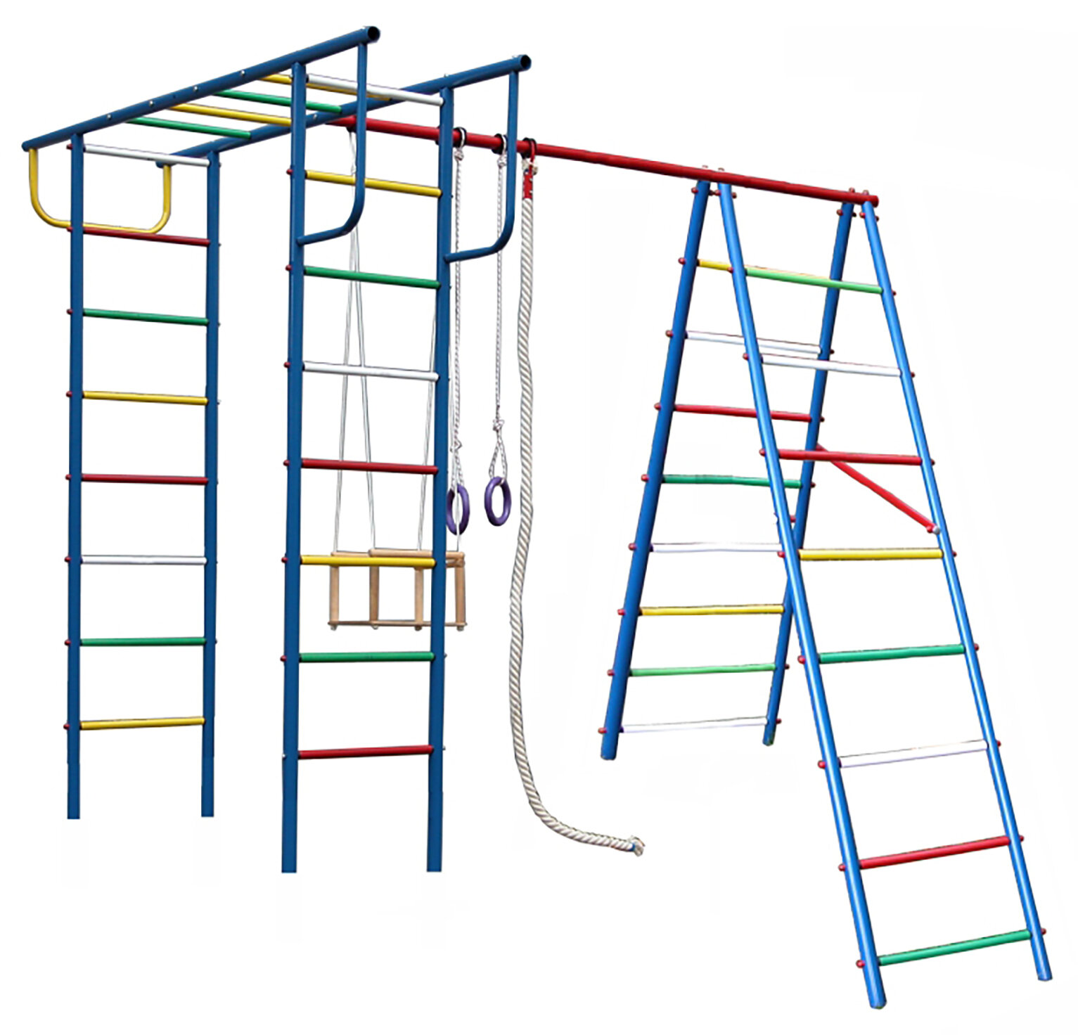 Дачный Комплекс Вертикаль А+П, Металл, Уличный, Нагрузка До 150Кг, Разноцветные