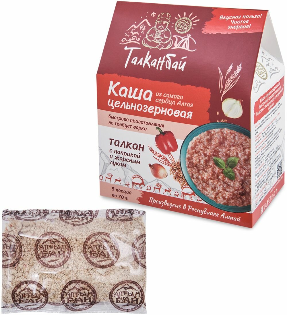 Талкан с паприкой и жареным луком 350 гр (5 порций)