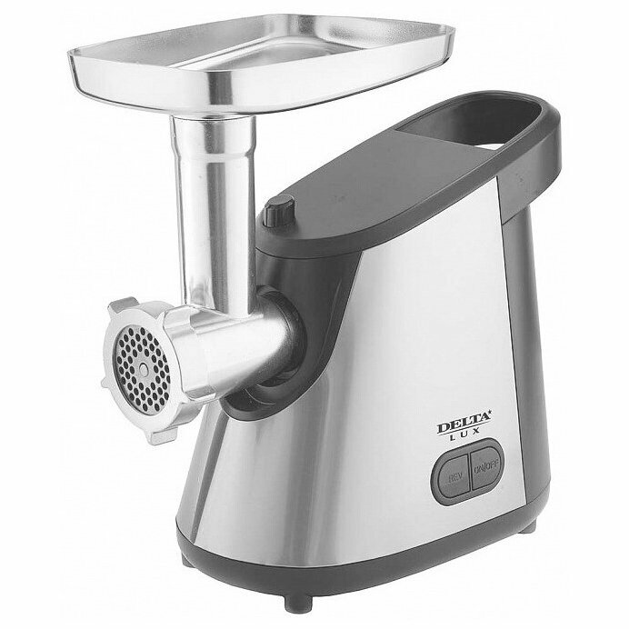 Мясорубка электрическая LUX DE-600M черный нерж